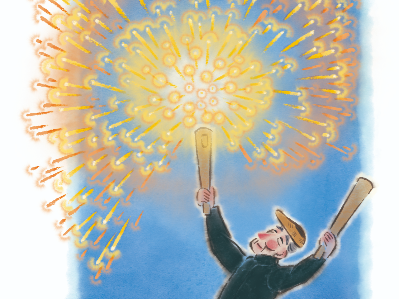 打铁花|古老的浪漫_Yo_oY_悠悠-站酷ZCOOL