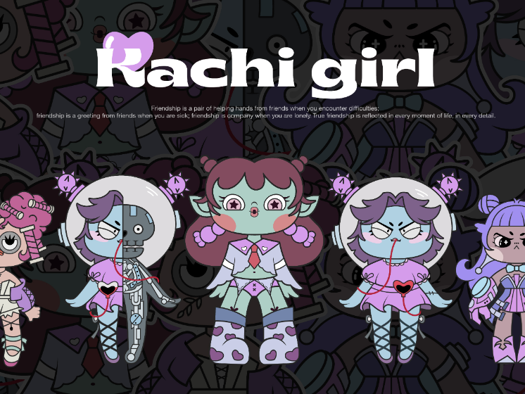 咔崎少女Kachi Girl-IP形象设计_海苔Haitai_r-站酷ZCOOL