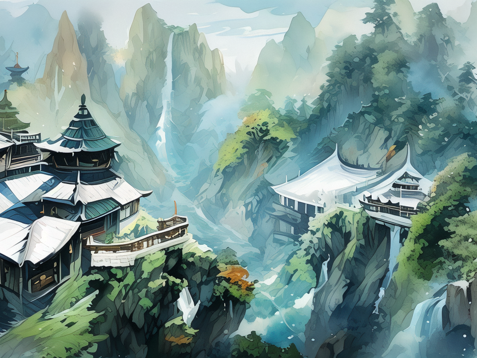 奇幻的山城风景_煜辰PandaMaster-站酷ZCOOL