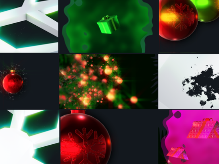 AE模板 | 多屏创意动态彩色圣诞过渡包展示_猿文件网官方账号-站酷ZCOOL