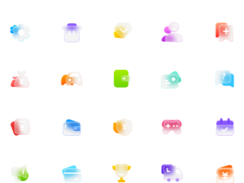 毛玻璃图标_hu1214-站酷ZCOOL