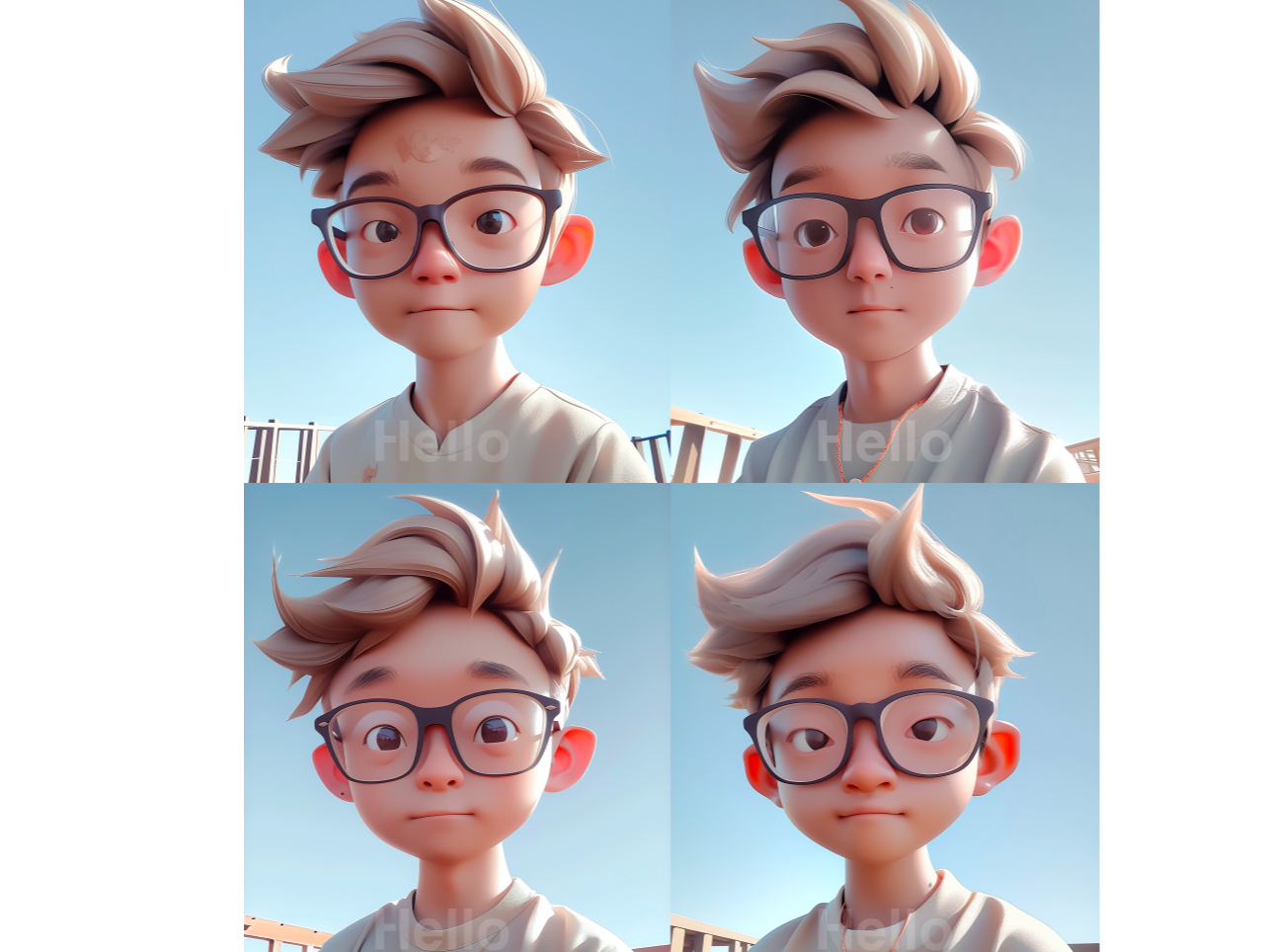 Ai-原照片转头像单人系列_你好设计Hello-站酷ZCOOL