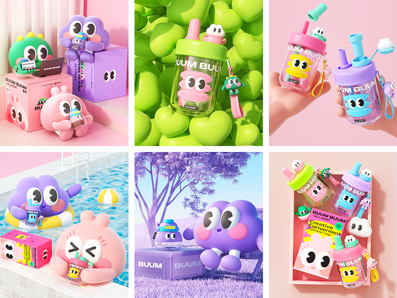 2023/03/04月/渲染整理/BUUM BUUM饮水杯/系列_Jarger-站酷ZCOOL