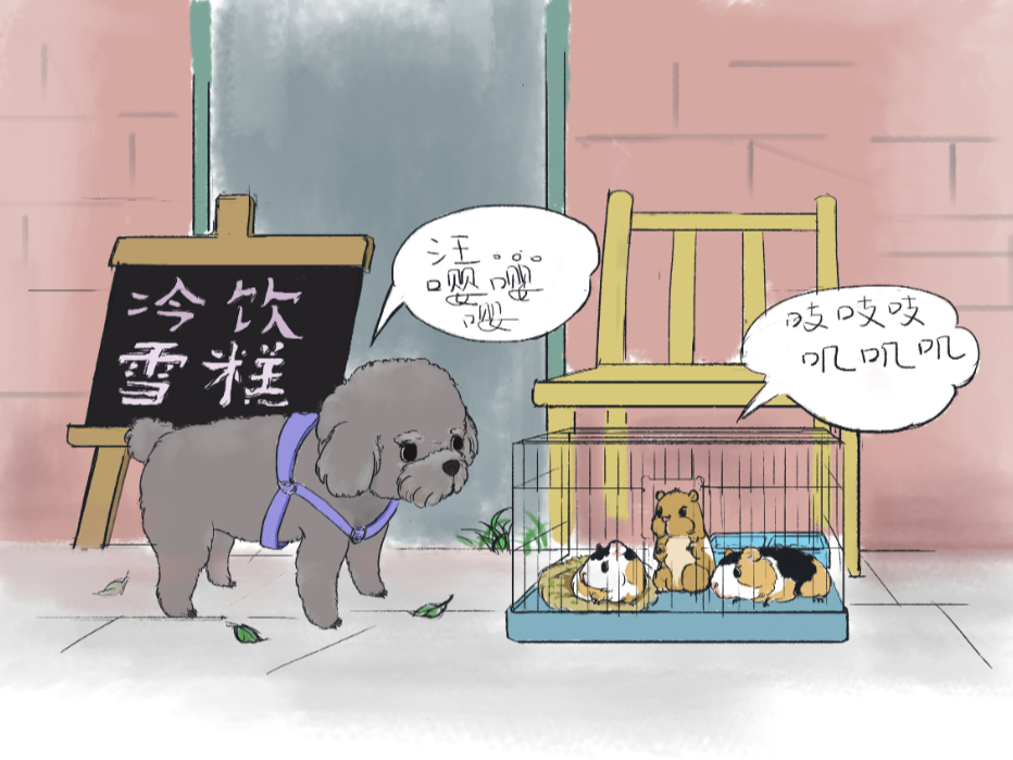 狗子与小豚鼠_露曦elizabeth-站酷ZCOOL