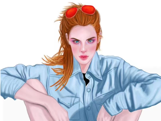 cool girl_有点田-站酷ZCOOL