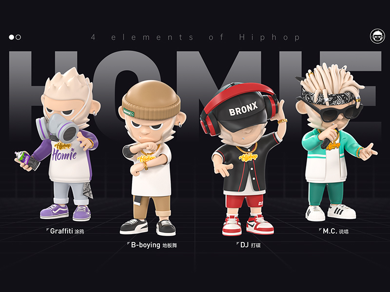嘻哈文化 | 【Homie猴米】IP设计_Rookkkie-站酷ZCOOL