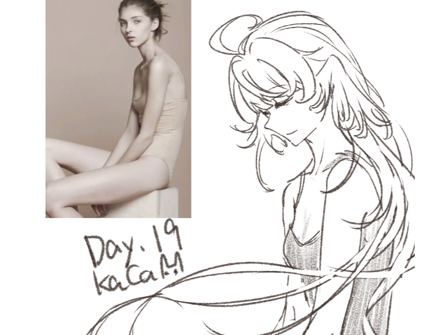 速写打卡19/30_咔嚓咔嚓山的兔子-站酷ZCOOL