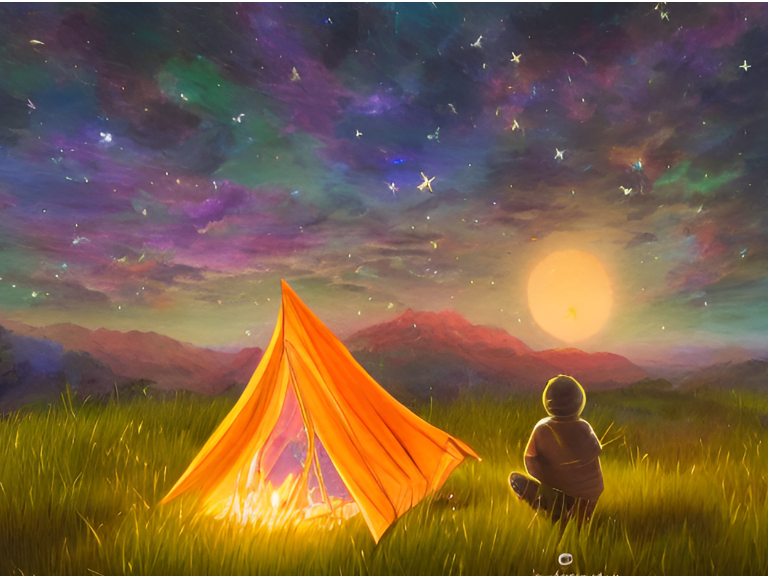 星空下露营_雨林Kiling-站酷ZCOOL