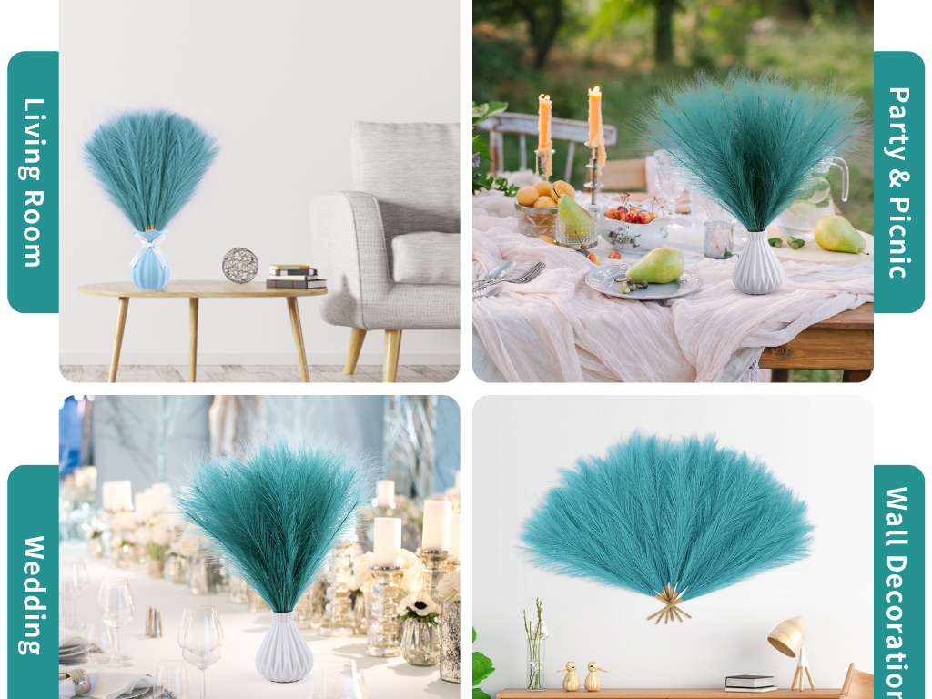 蒂芙尼蓝人造潘帕斯草_YZR忧助-站酷ZCOOL