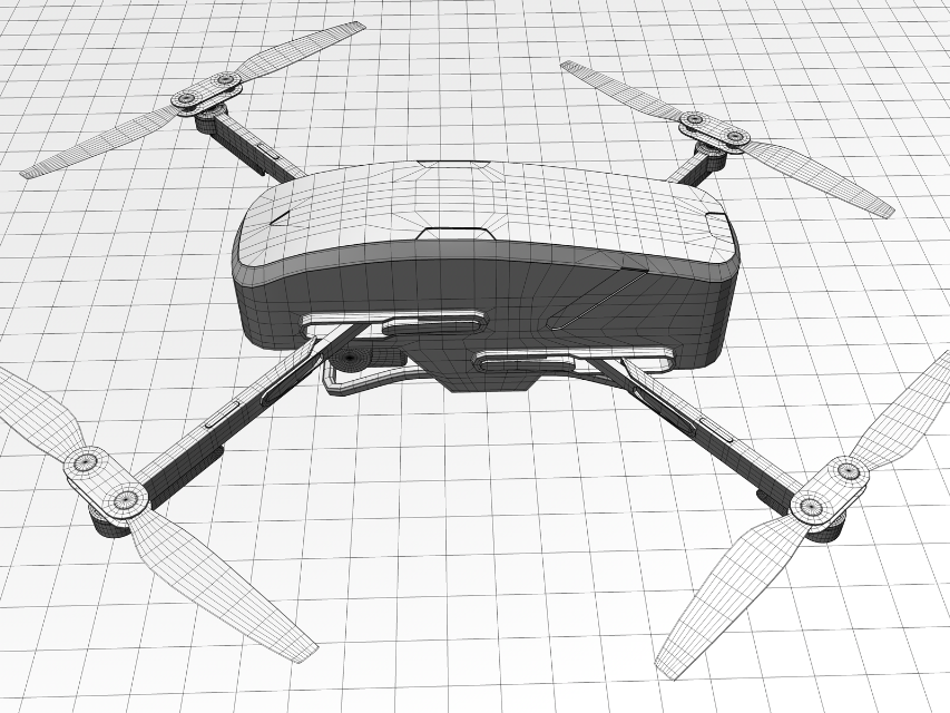 没有钱买不起无人机，就用Cinema 4D做一个。_溪雲-站酷ZCOOL