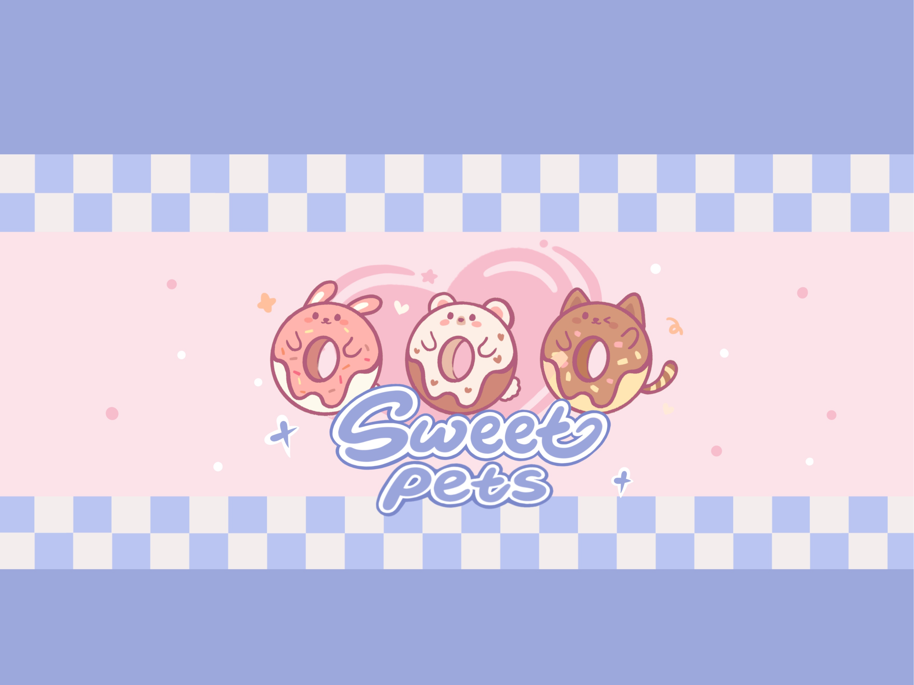 【原创插画】- 甜蜜520-萌宠甜甜圈_片刻文创-站酷ZCOOL