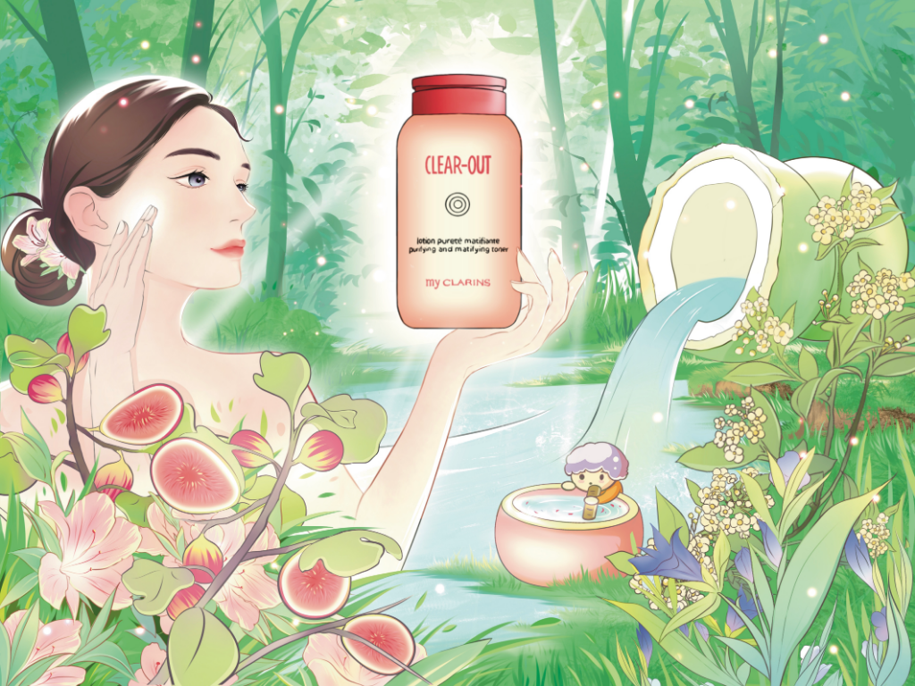 my CLARINS遇见光芒万丈的自己_三日艳-站酷ZCOOL