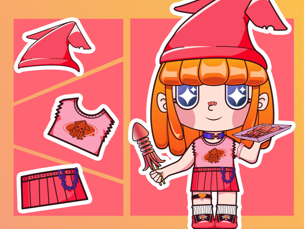 鱿鱼IP设计_何宏建-站酷ZCOOL