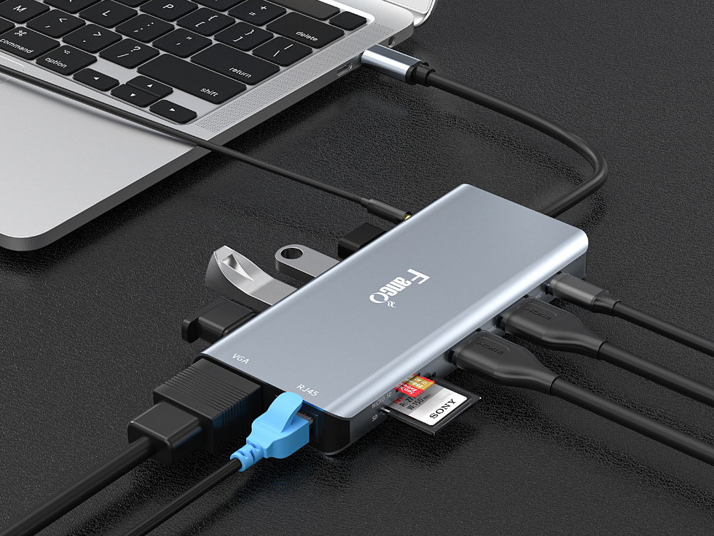 多口扩展坞3C渲染OC_ouanping666-站酷ZCOOL