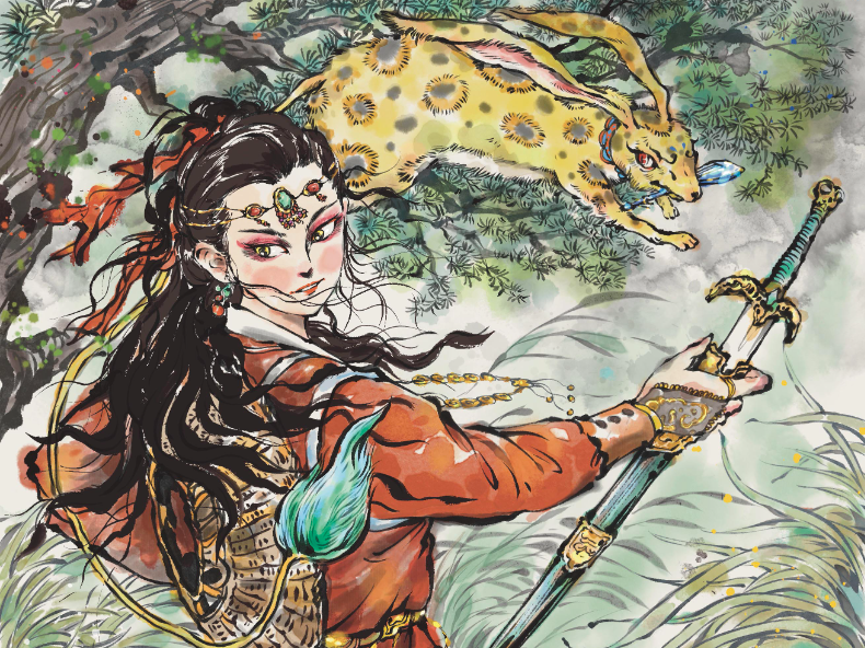 《寒光剑气》_戴一呆-站酷ZCOOL