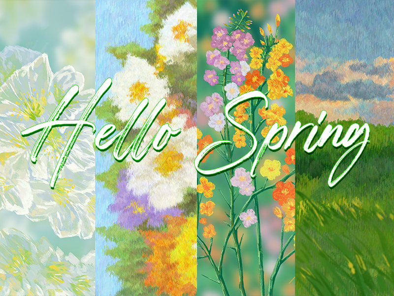 Hello Spring_rebbit-站酷ZCOOL
