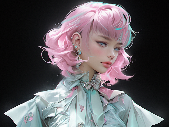 011期｜Midjourney Niji 咒语绘图｜多巴胺穿搭_AIGC小妖-站酷ZCOOL