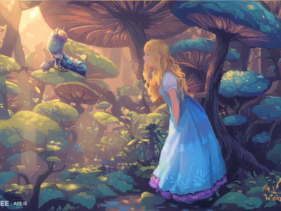 爱丽丝梦游记赛博_Flover湛蓝-站酷ZCOOL