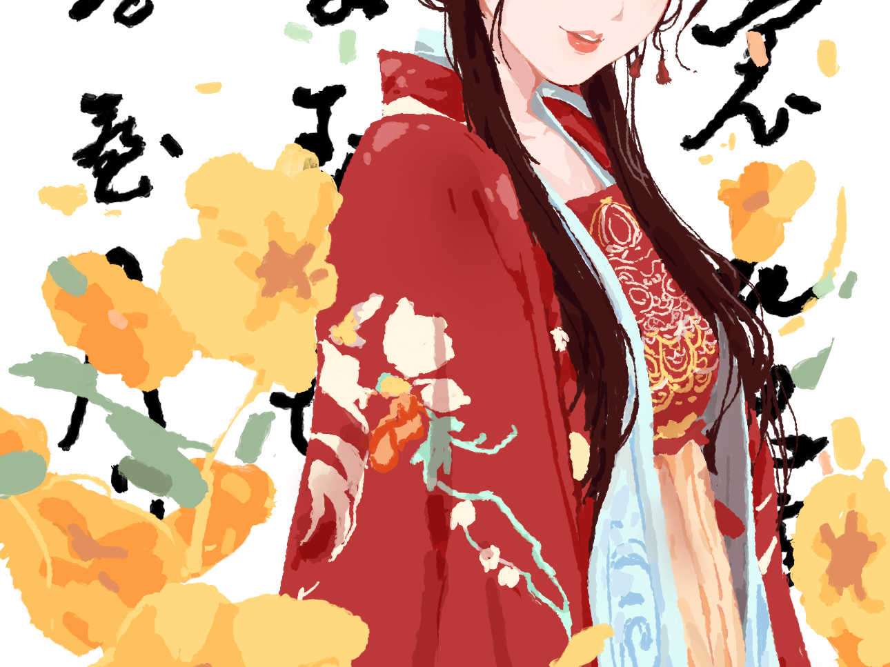 《清平调》-古风少女_插画师22k-站酷ZCOOL