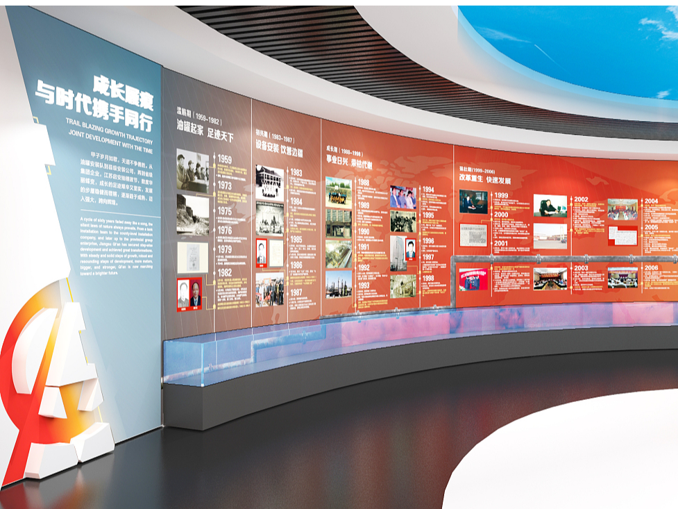 江苏启安企业展厅过程一稿_OHYOyo-站酷ZCOOL