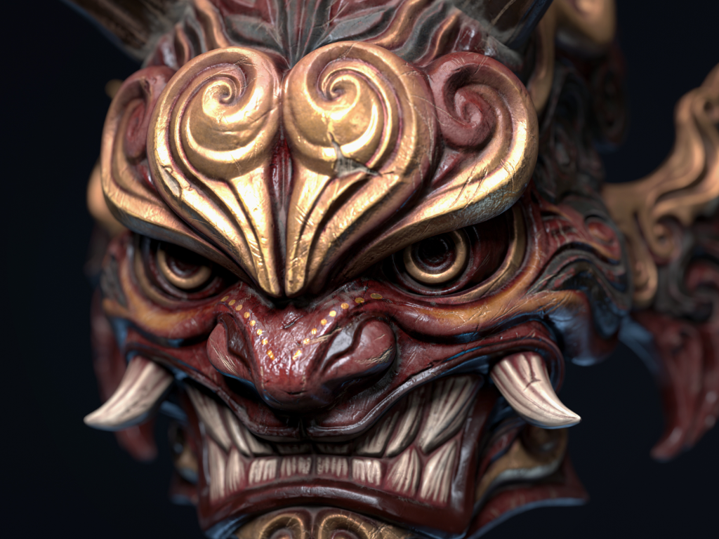 般若面具Noh Mercy_Ktion-站酷ZCOOL