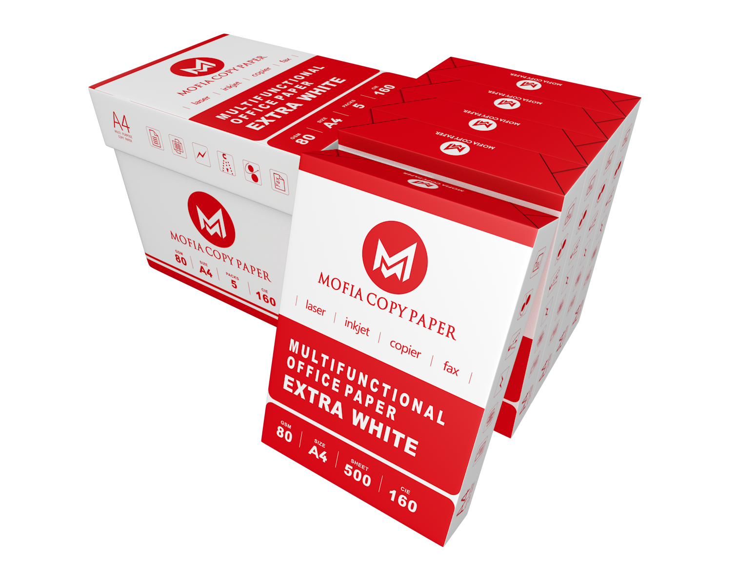 MOFIA COPY PAPER 品牌复印纸设计+3D效果图_MonsieurSiu-站酷ZCOOL