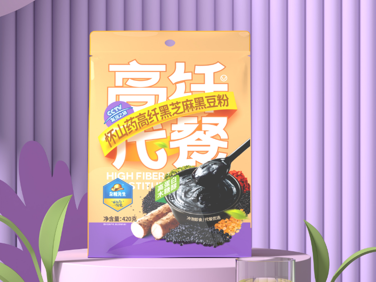 杂粮代餐粉包装设计（年轻款）_虚竹设计-站酷ZCOOL