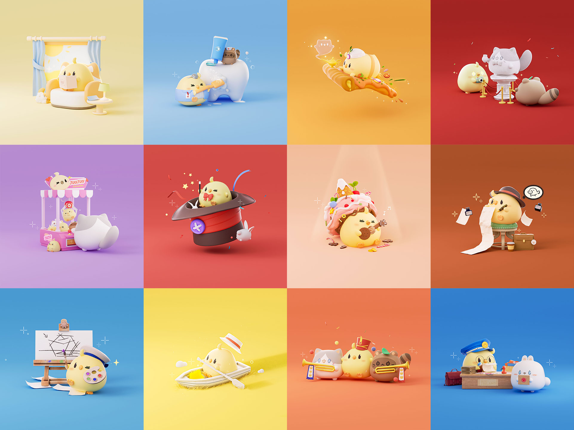 JUUJUU合集2_熊一三-站酷ZCOOL