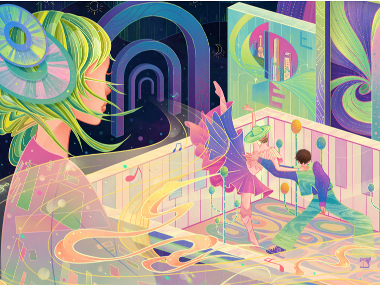 时空的回响 Echo of time & space——康定斯基_花枝子Nora-站酷ZCOOL