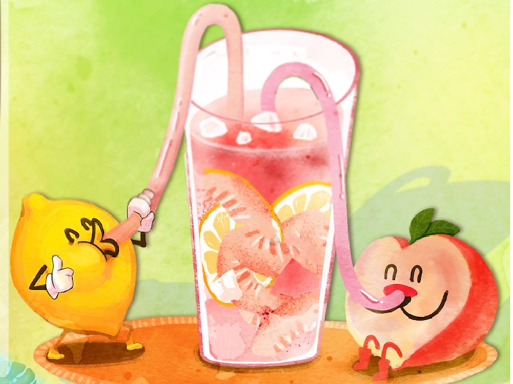 饮料店的宣传画_Rena000-站酷ZCOOL