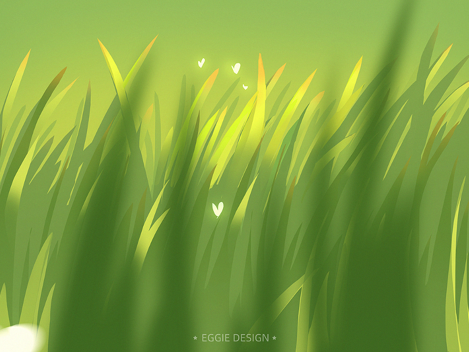 草丛速涂练习_蛋仔Eggie-站酷ZCOOL