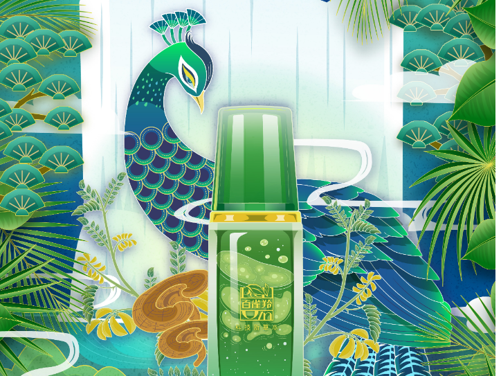 国风插画 |护肤礼盒包装_KIRA_GPT-站酷ZCOOL