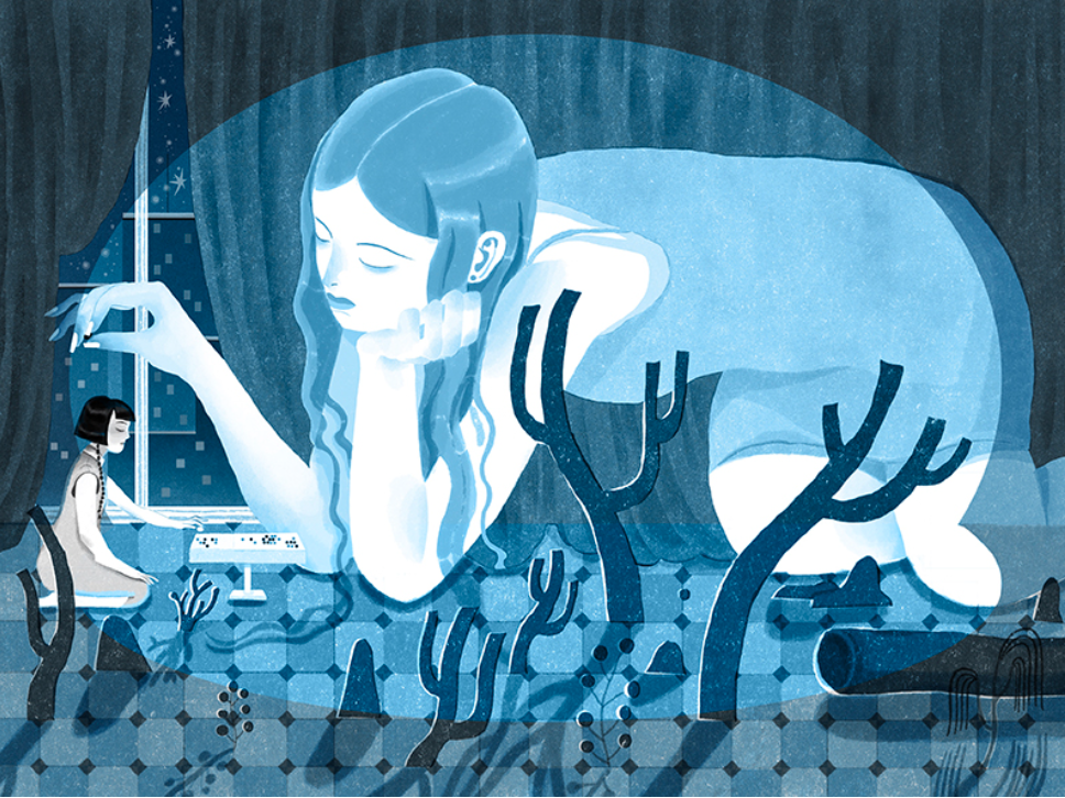 系列插画｜阴影自我_橘盐Yann-站酷ZCOOL