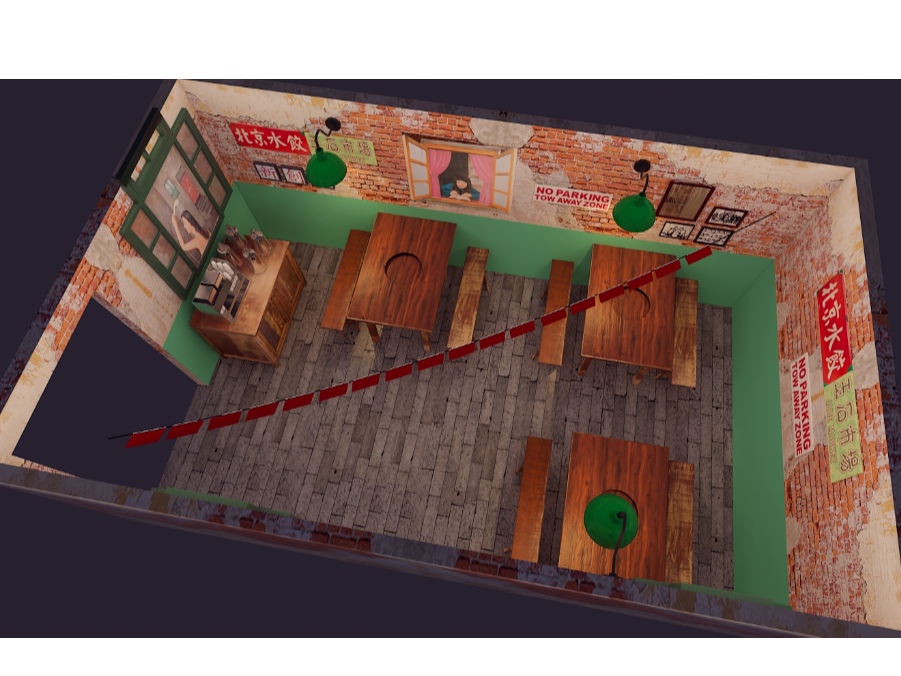 餐饮旧时代主题场景设计3D效果图_3D设计师NG男-站酷ZCOOL