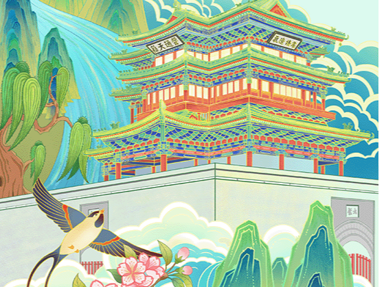 清远楼_绘光藏梦-站酷ZCOOL