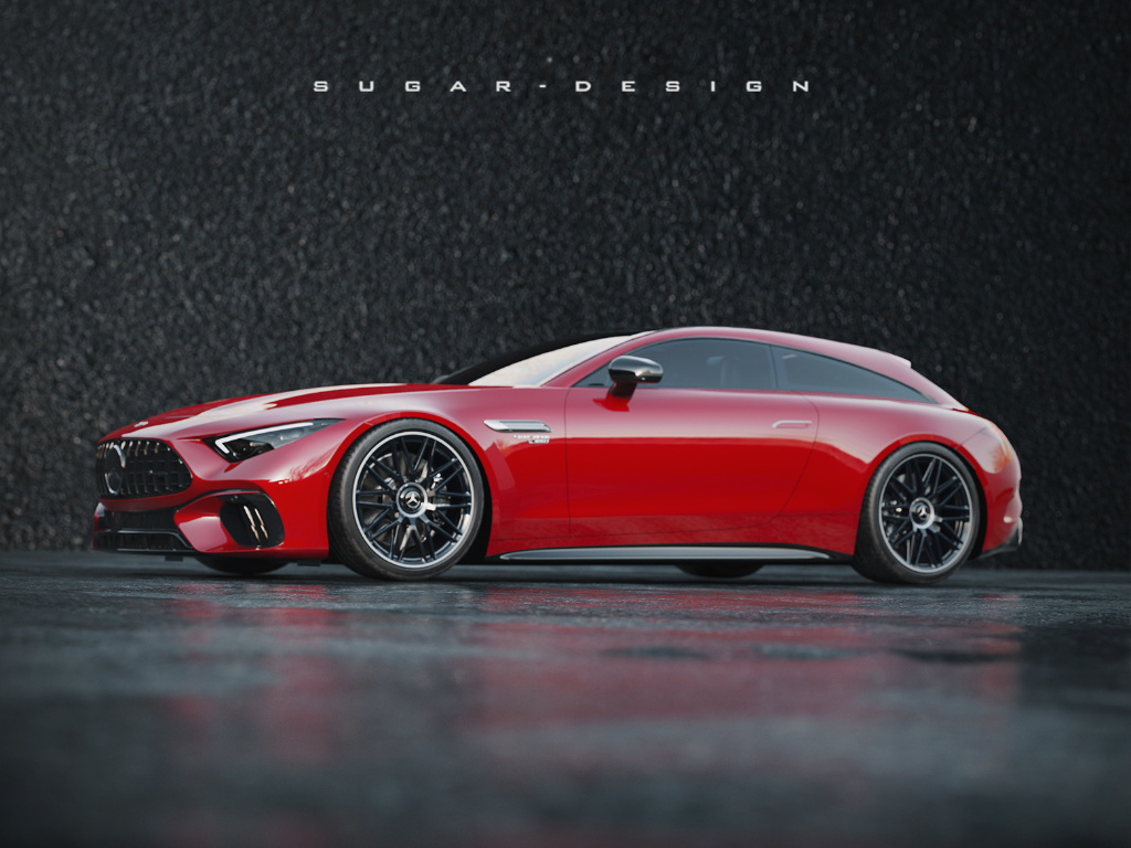 梅赛德斯-奔驰SL AMG双门猎跑车新车预览！_sugarchow-站酷ZCOOL