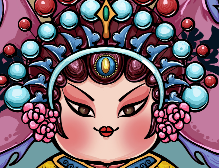 国潮 商业插画 _sun大婧-站酷ZCOOL