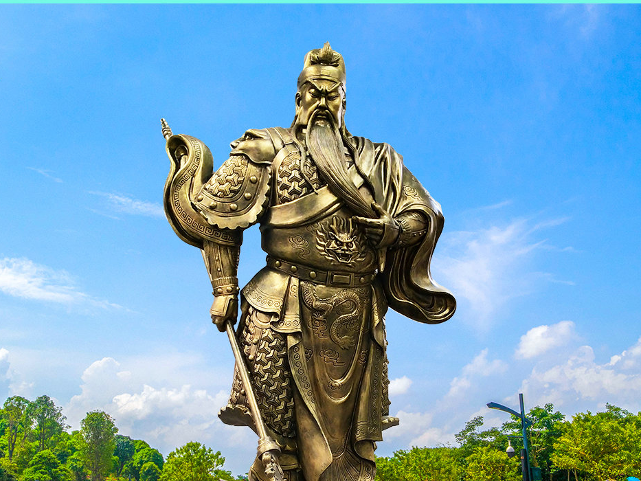 关羽主题雕塑，千里走单骑_夕阳无限妙-站酷ZCOOL