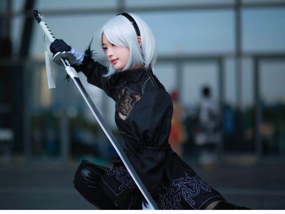 漫展-尼尔机械纪元里的2b角色扮演_Ai梦工厂1-站酷ZCOOL