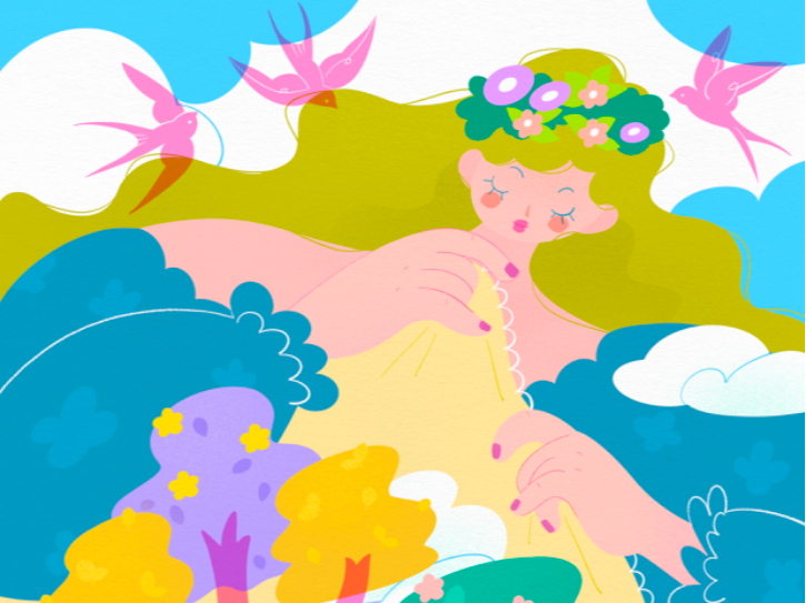 荧光色的春天_ZsikoAo-站酷ZCOOL