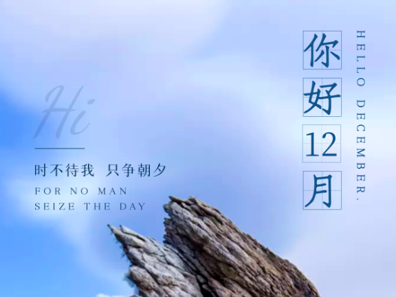 2022十二月12月你好企业公司借势大气简约高端海报设计_MN猫腻-站酷ZCOOL