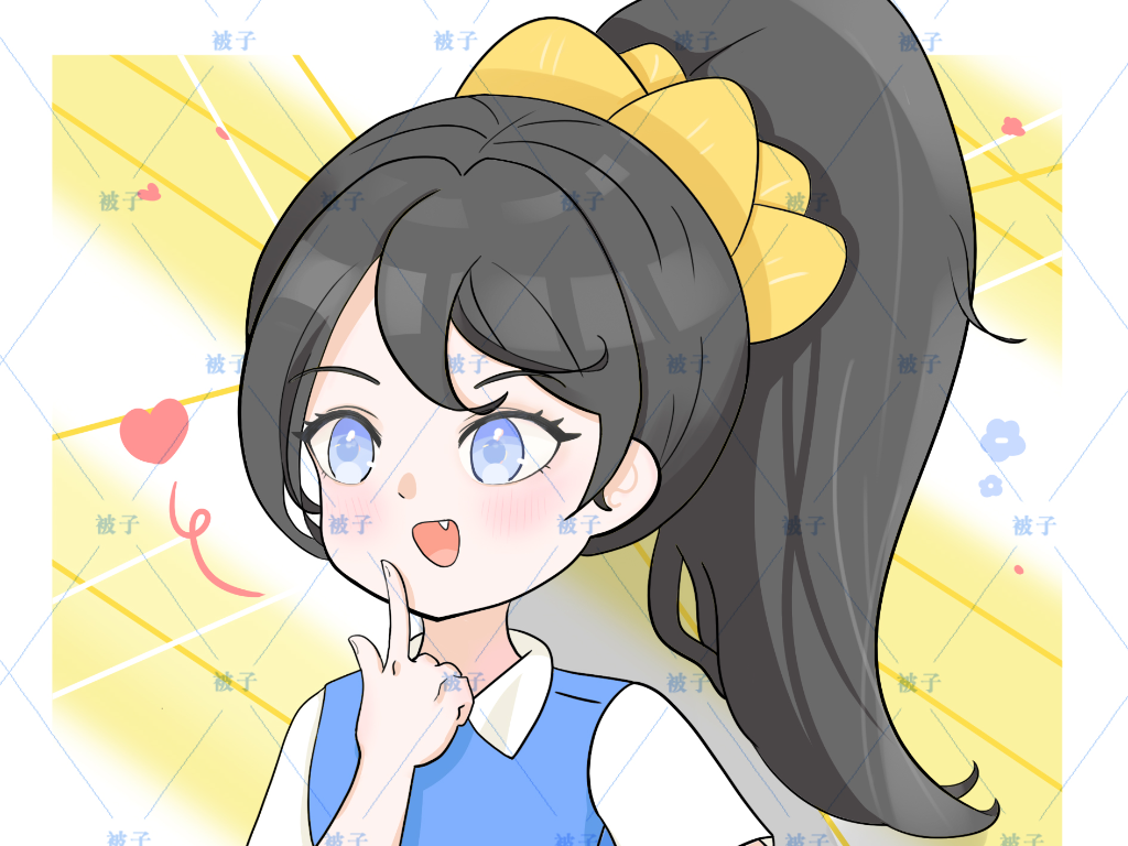 二次元画风头像~新尝试_一张被子-站酷ZCOOL