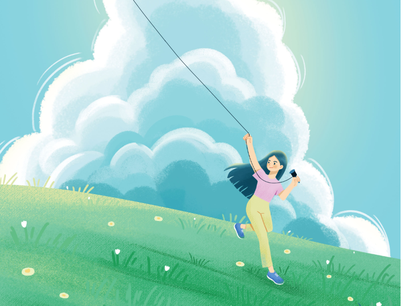 放风筝_豆豆龙ing-站酷ZCOOL