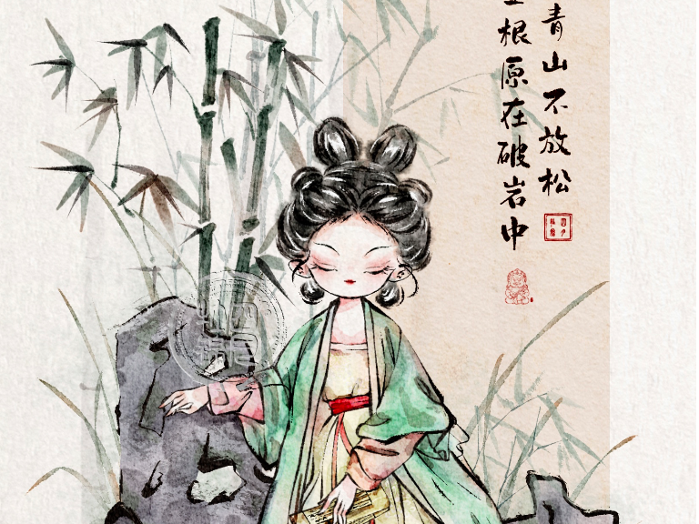 四君子之竹_四月牡绵-站酷ZCOOL