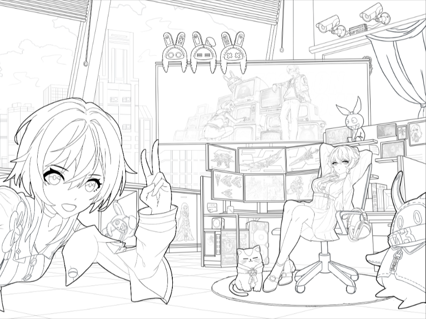 闺蜜间的欢乐宅女时光(CG美术基础)_汤米哥哥-站酷ZCOOL