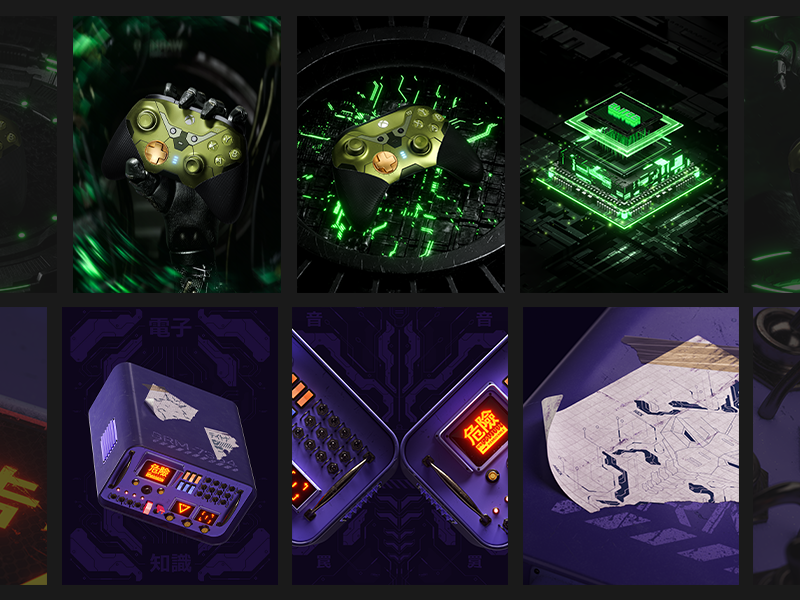 场景渲染丨Xbox SERIES 2 - Machinery_熊老板丶-站酷ZCOOL