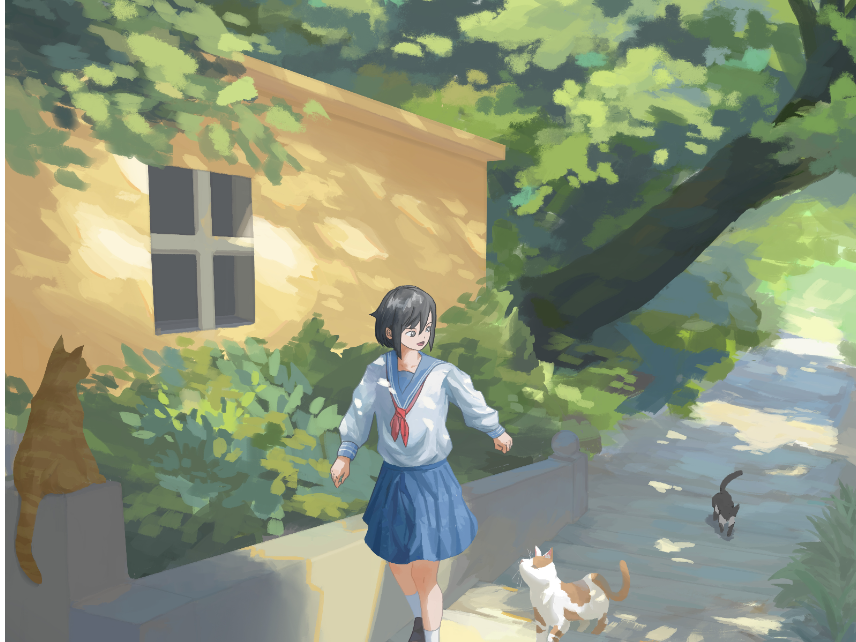 cats parade | 绘画过程视频_yonnisss2-站酷ZCOOL