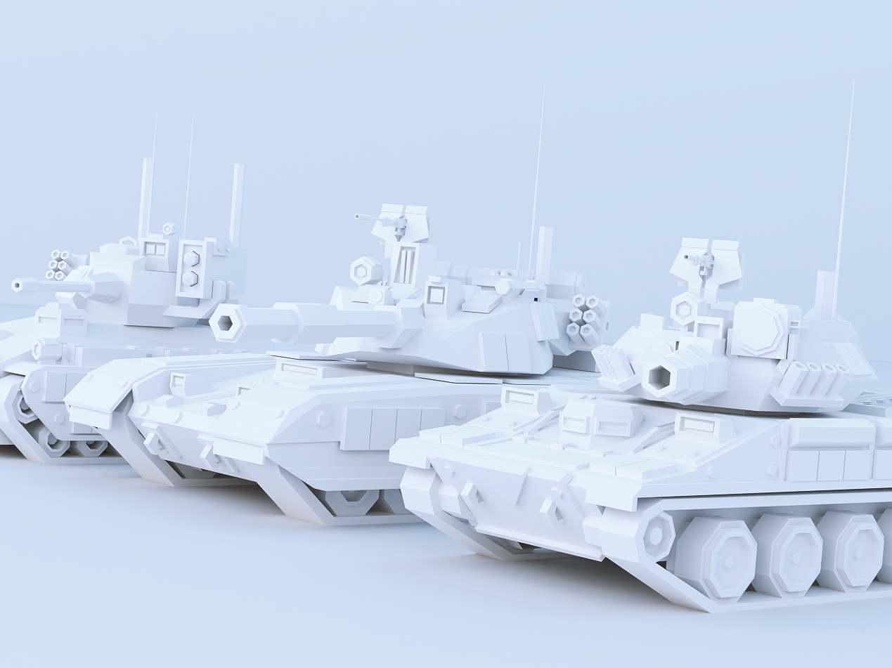 TANKS low poly model_Dmitry_Ananiev-站酷ZCOOL