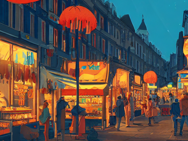 AI的街头速写_YIZ_Z-站酷ZCOOL