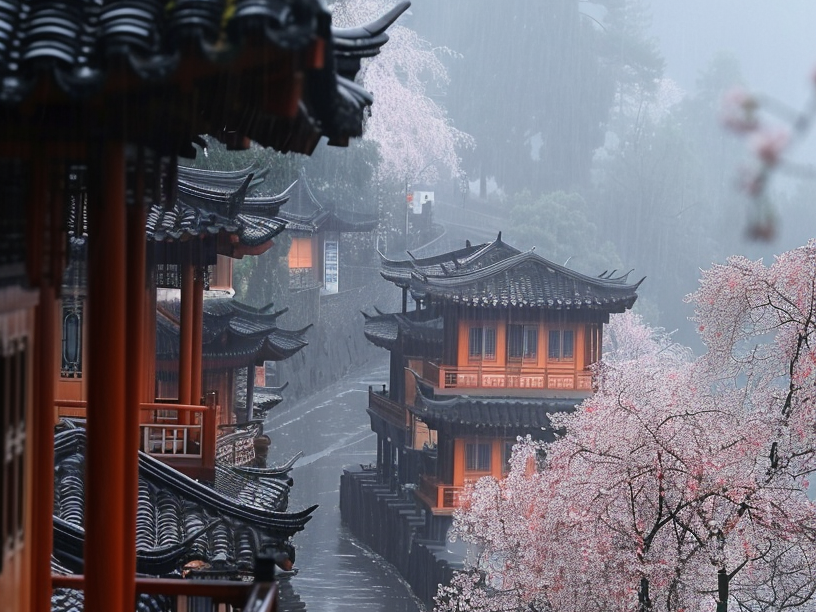 AI绘：清明时节 相思雨愁 #midjourney#_lining2000-站酷ZCOOL